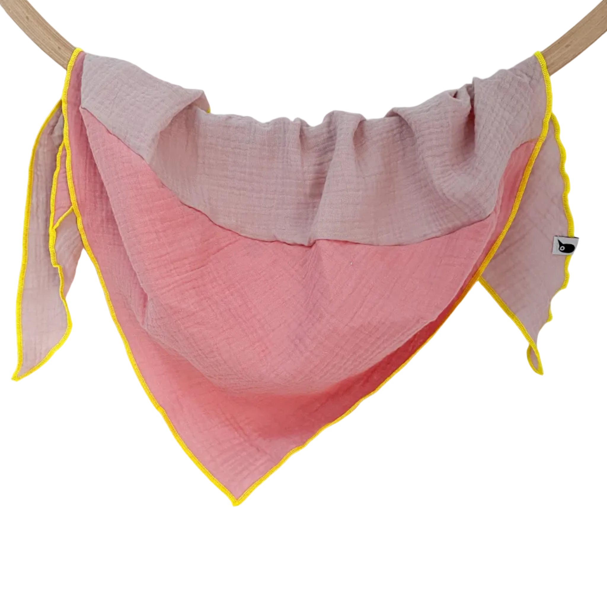 Frau Rabe | Musselintuch Kids | Rosa/Altrosa